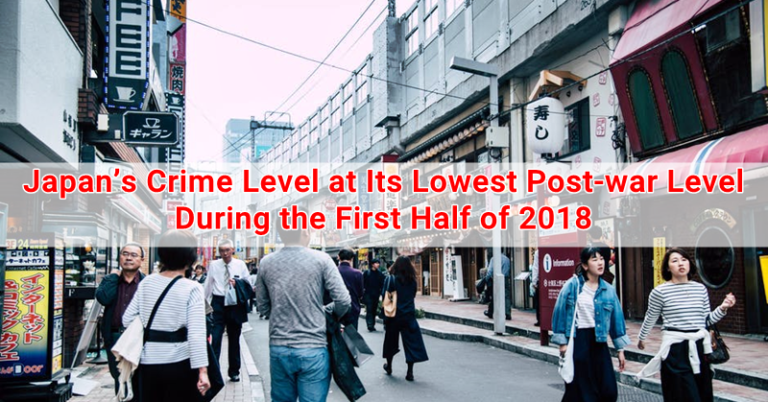 Japan’s Crime Level at its Lowest Post-war Level During the First Half ...